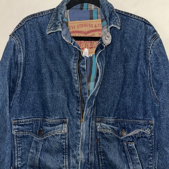 Levi's | Jackets & Coats | Rare Vintage Levis Denim Blanket Lined Trucker Jacket | Poshmark